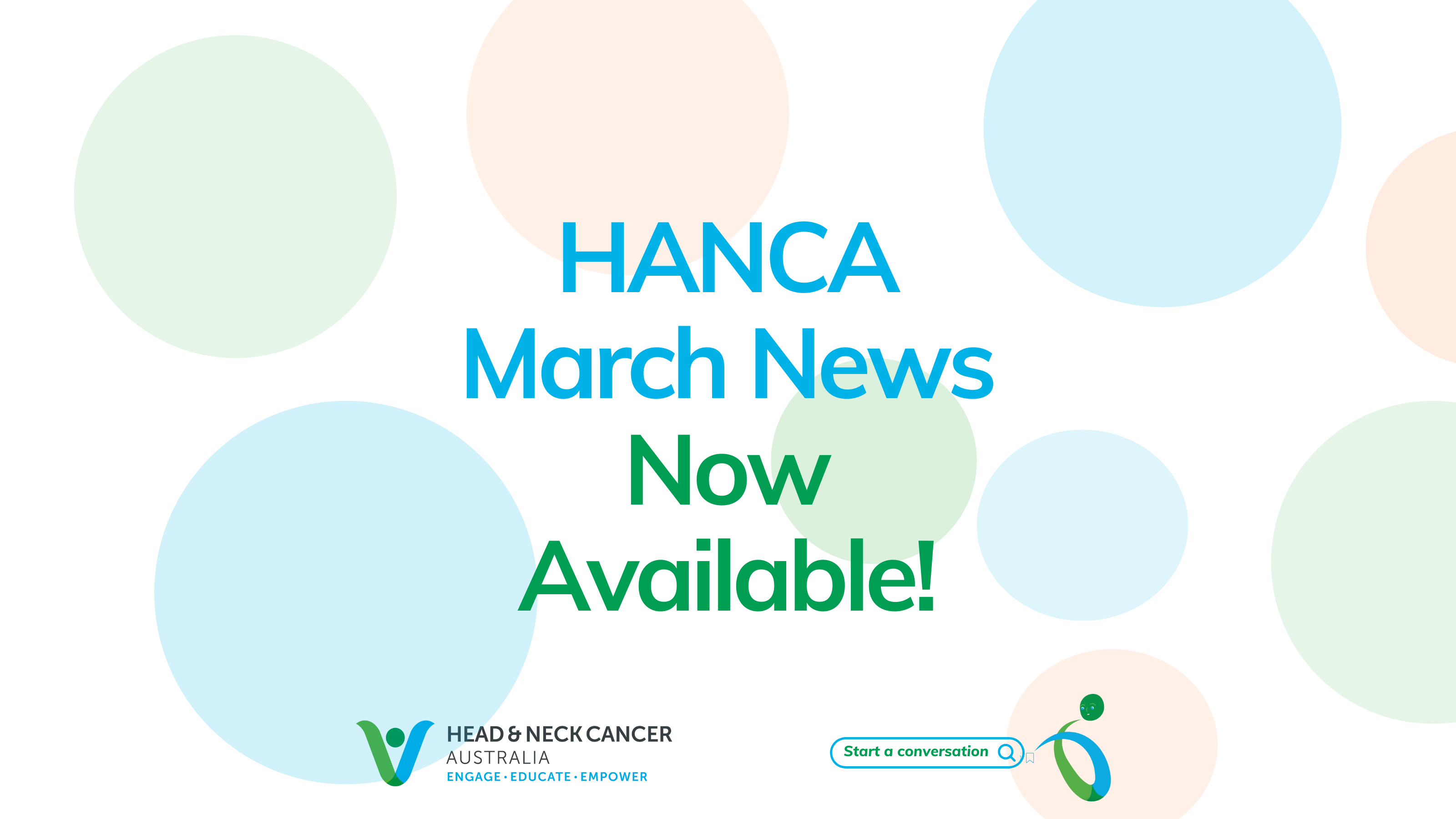 Read our HANCA March Newsletter | Head and Neck Cancer Australia